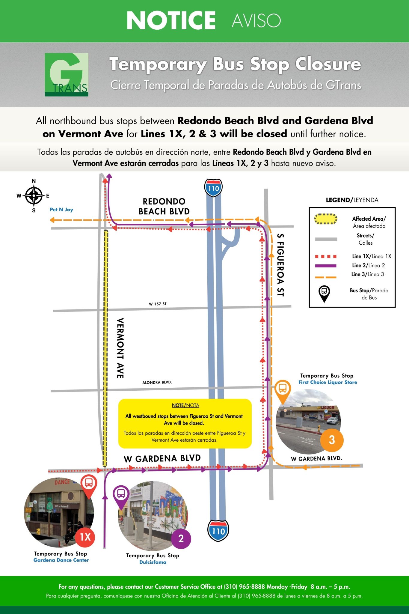 Redondo Beach Blvd / Gardena Blvd Street Closure Temporarily Lifted